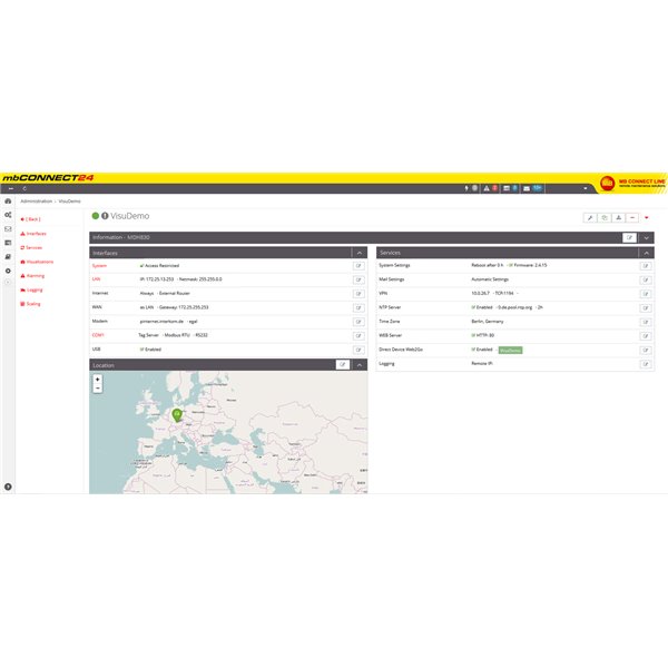 mbNET with serial and Profibus int available at Inelmatec